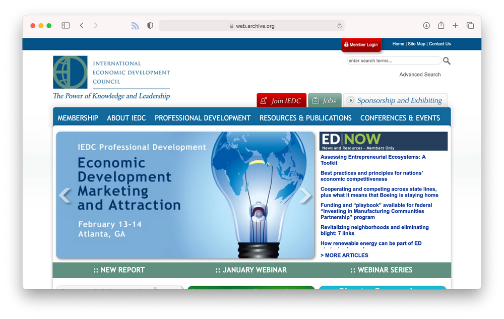 New Look to IEDC Website