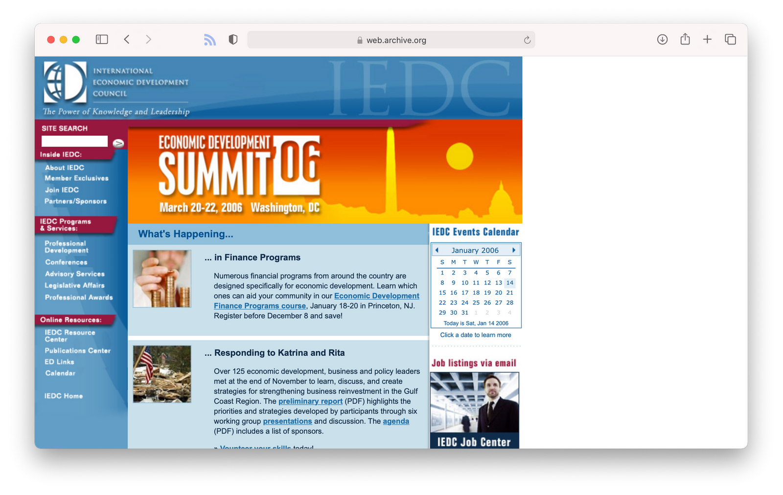 New Look to IEDC Website